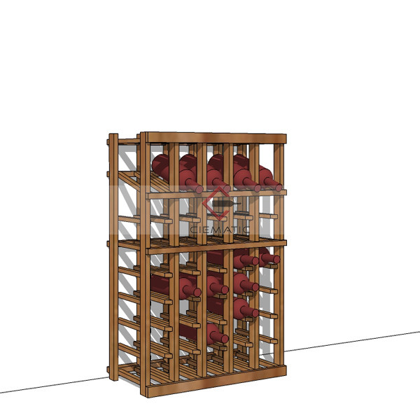 High end stackable standard wine rack kits supplier - Ciematic