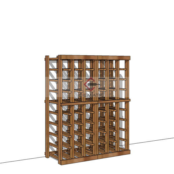 High quality premium red wood wine racking kits wholesale