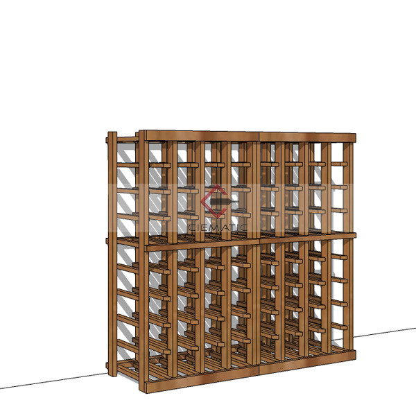 High quality premium red wood wine racking kits wholesale