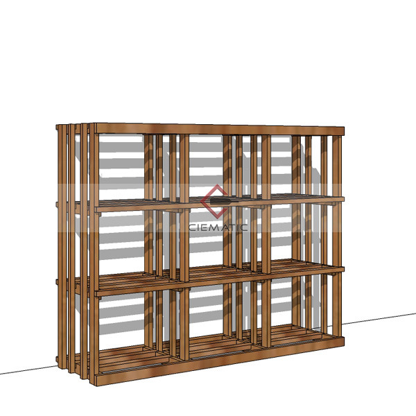 Modular shelf wine racking kits for storage - Ciematic